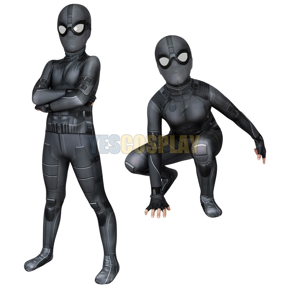 Kids Spider-man Stealth Costume Spiderman Night Monkey Suit For ...