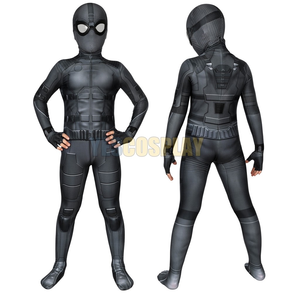Kids Spider-man Stealth Costume Spiderman Night Monkey Suit For ...